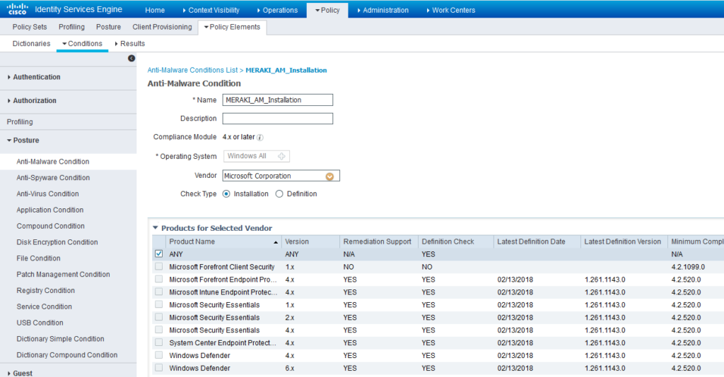 Meraki – 802.1x with ISE Posture (Anyconnect) – Adrian Danek – support ...