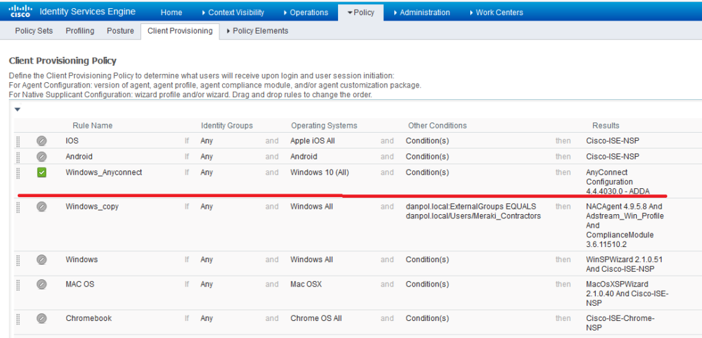 Meraki – 802.1x with ISE Posture (Anyconnect) – Adrian Danek – support ...