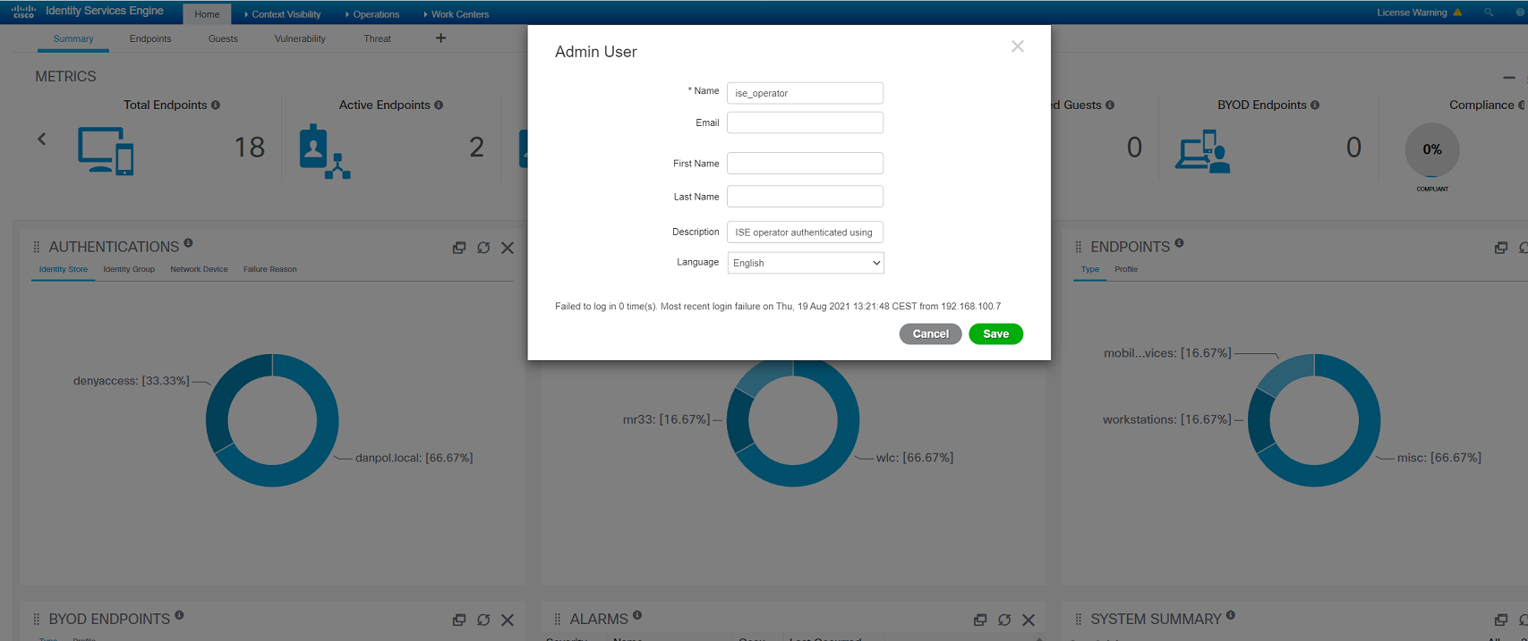 ISE – Admin access using external Radius server – Adrian Danek ...